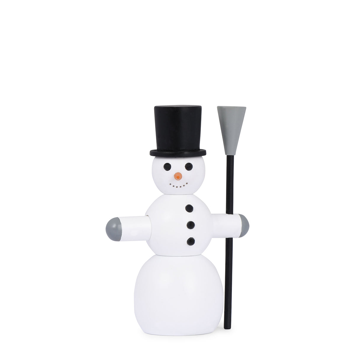 Small wooden SNOWMAN figurine by Novoform design