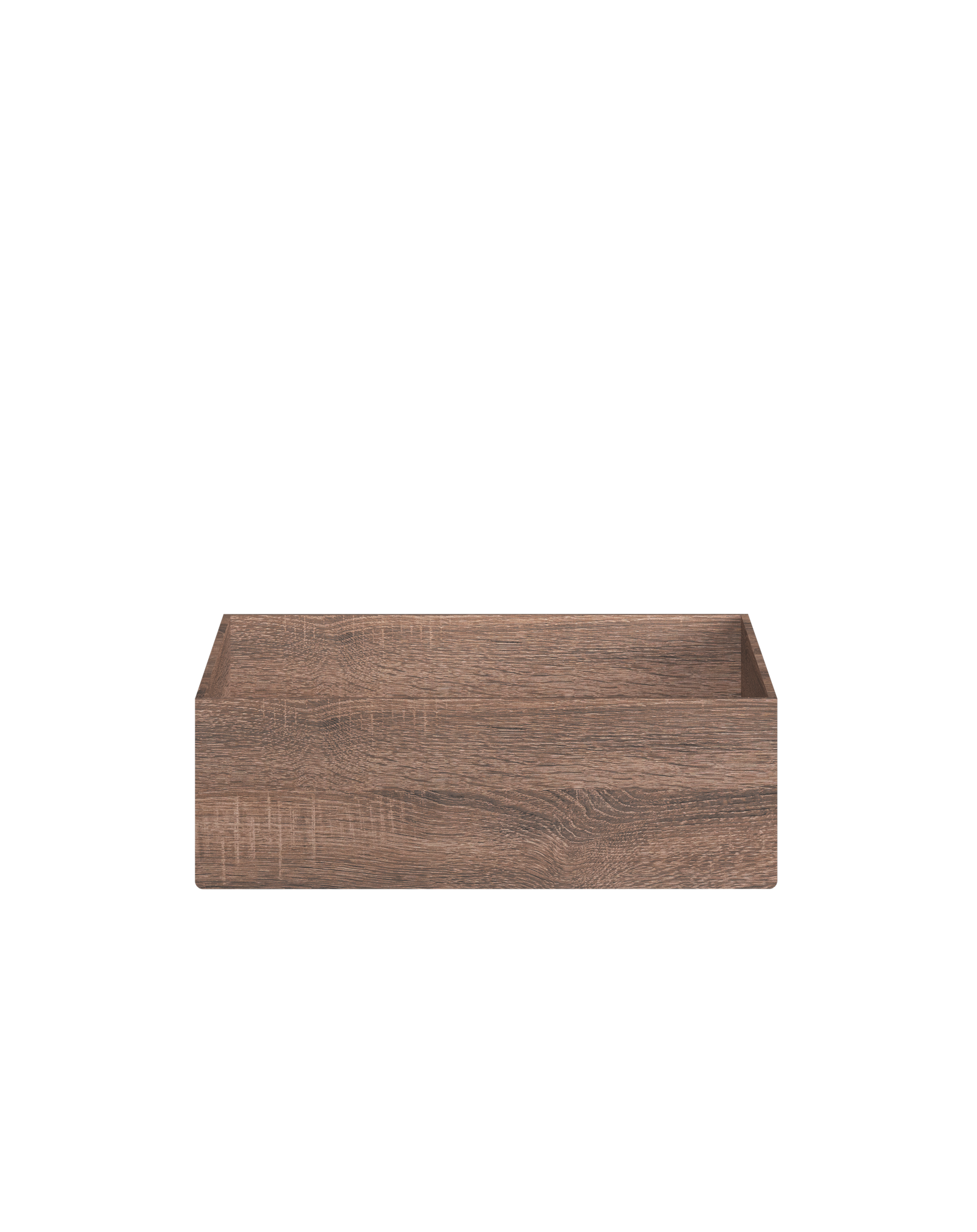 Novoform ARTURO wooden shelf box - dark stained oak