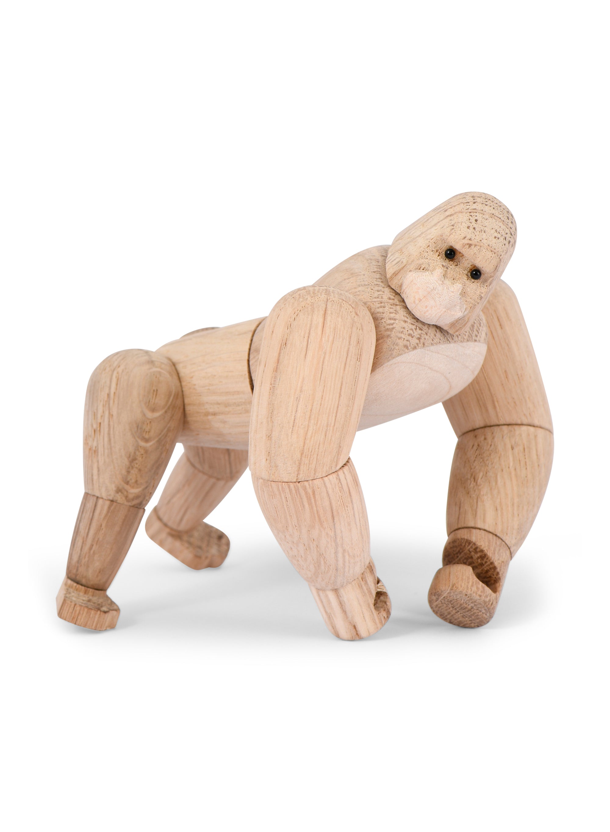 Novoform MINI GORILLA wooden figurine in oak and maple wood